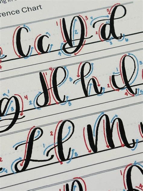 Calligraphy H Uppercase Lowercase Strokes And Practice