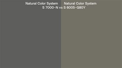 Natural Color System S 7000 N Vs S 6005 G80Y Side By Side Comparison