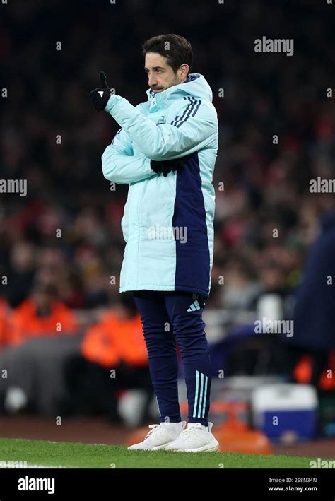 London Uk 22nd Jan 2025 Nicolas Jover Set Piece Coach Of Arsenal