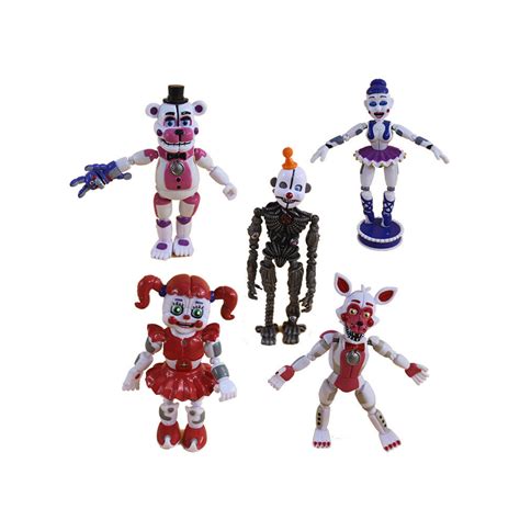 5pcs FNAF Five Nights At Freddy S Action Figure Funtime Sister Location