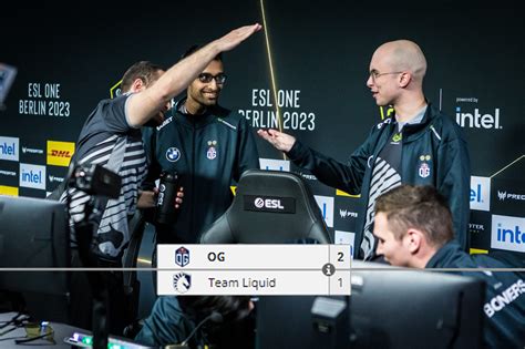 Esl One Berlin Major 2023 Gg And Og Meet In Semi Finals Team Liquid
