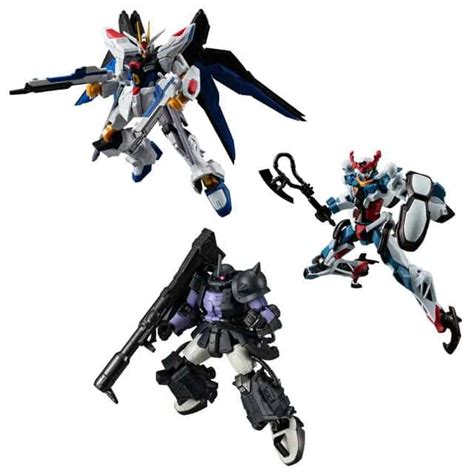 New Gundam Mini Figure Set Features Three Popular Mobile Suits From