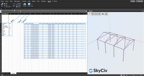 Skyciv Structural Analysis On Microsoft Excel Skyciv Engineering