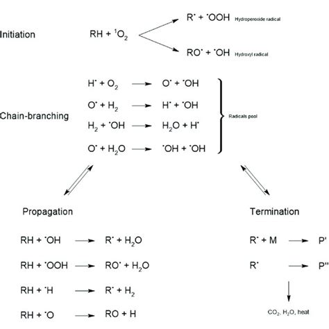 Schematic Overview Of The Combustion Process 47 With Permission From