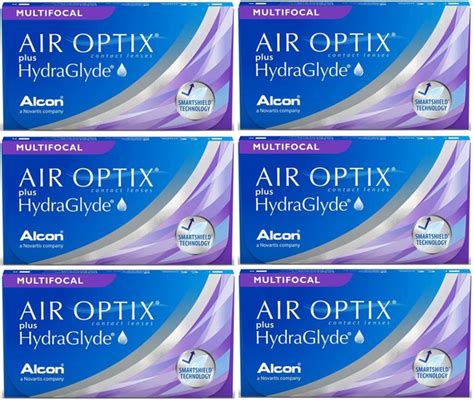 Air Optix Plus HydraGlyde Multifocal -6.00 / MED (средняя аддидация ...