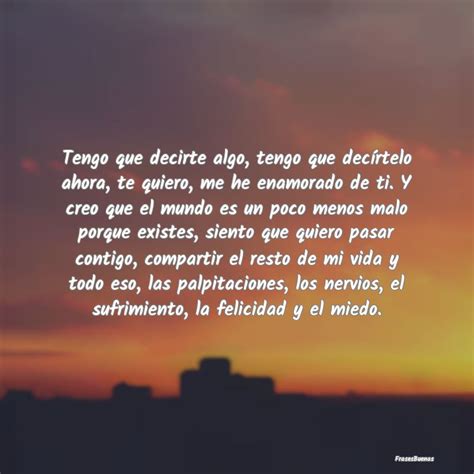 Tengo que decirte algo tengo que decír
