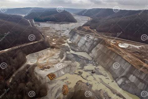 Mountaintop Removal Mining Operation Causing Massive Landslide And