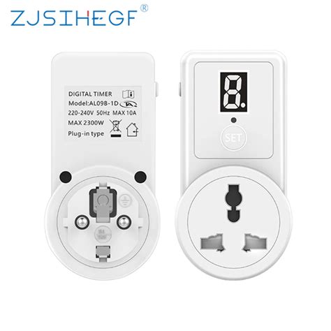 Digital Countdown Timer Switch Al09 2d Eu Plug In Universal Socket Time Control Timer Switch