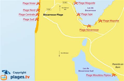 Plage Nord Biscarrosse 40 Landes Aquitaine Plages Tv