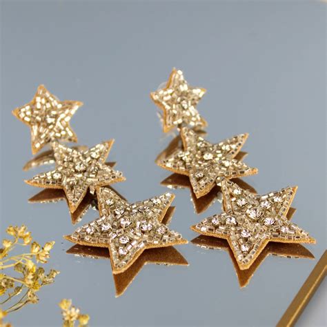 My Doris Beaded Star Trio Earrings Jarrold Norwich