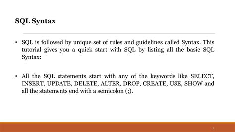 Structured Query Language Sqlpptx