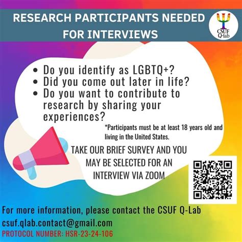 Did You Come Out As Lgbtq Later In Life Do You Want To Be Interviewed