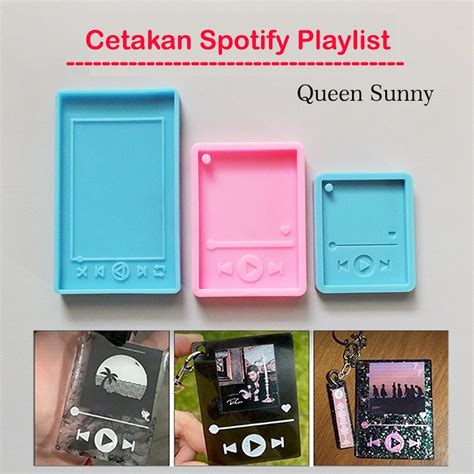 Jual Cetakan Resin Spotify Playlist Pemutar Lagu Music MP3 Musik