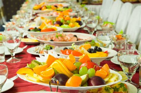 Banquet Stock Photo Image Of Facility Dinner Hall Decorated 6320882