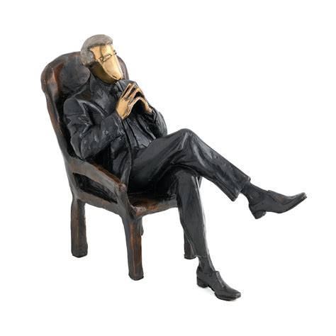 Lot Linda Klarfeld Born 1976 The Chairman Bronze Ed 6 30 23 X 14 X 23cm