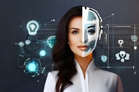 Premium AI Image Smart Era And Technology System Depend On Robot AI