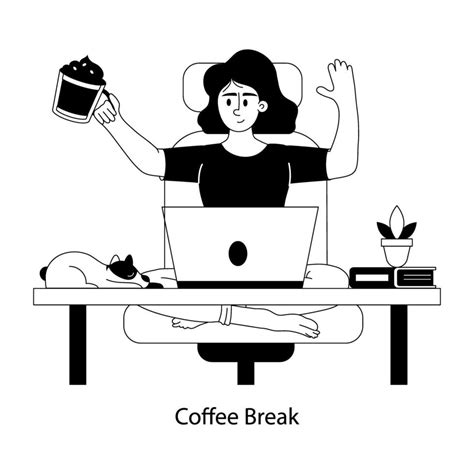 Work Break Coffee Vector Art Icons And Graphics For Free Download