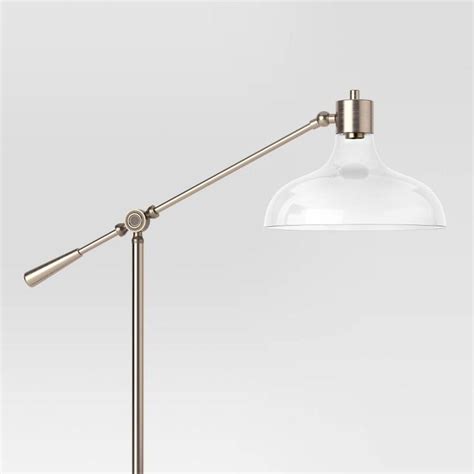 Crosby Bell Floor Lamp Brass With Glass Shade Threshold™ Brass