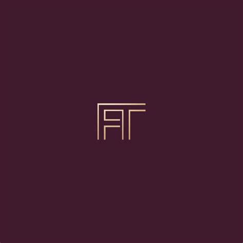 Imagem Vetorial Do Design Do Logotipo Da Ft Vetor Premium