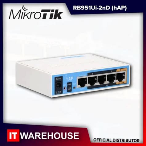 MikroTik RB951Ui 2nD HAP 2 4Ghz Router For Bandwidth Management Hotspot And Piso Wifi