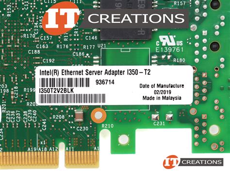I350T2V2BLK-NO BRACKET Intel I350-T2v2 1gbe Dual Port PCI-E 2.1 X4 5 Gt ...