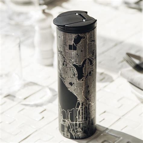 Grand Canyon National Park Engraved Topographic Map Tumbler In Matte