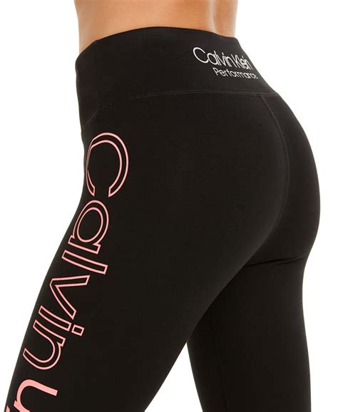 Calvin Klein Logo High Waist Leggings Macys