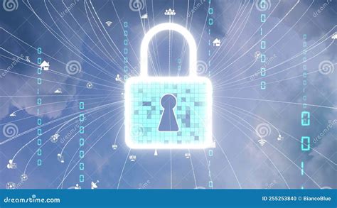 Cyber Security And Alteration Data Protection On Digital Platform Stock Illustration