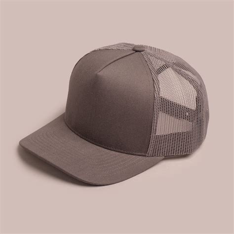 Blank Hat Nissi Trucker Dark Gray Lost And Foundry