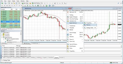 How To Run Expert Advisor On Chart In Metatrader 4