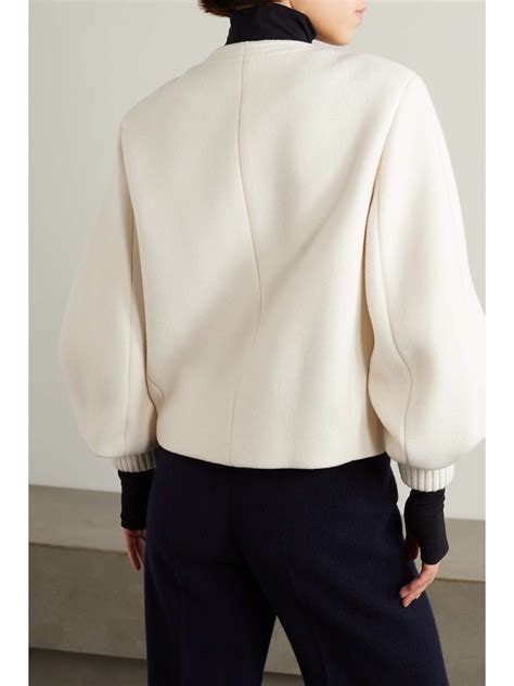 ChloÉ Embellished Wool Blend Jacket Net A Porter