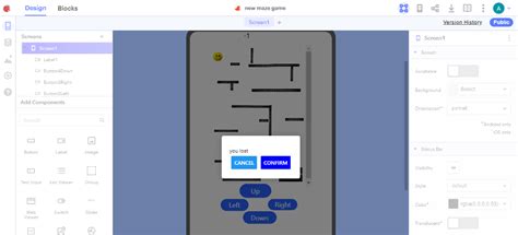 Maze Game In Thunkable Codingal