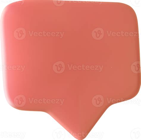 Blank Red Speech Bubble Pin 38944810 Png