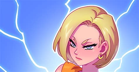 Kajin Kajinman Android 18 N18 On Krillins Mutenroshi Suit Pixiv