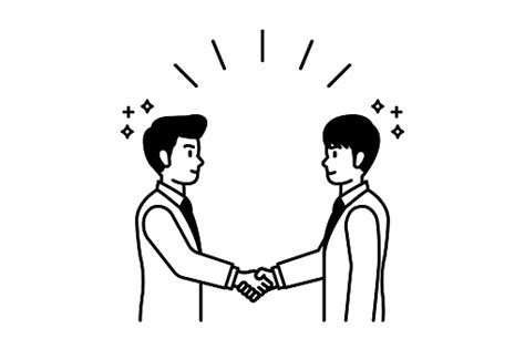 사업 파트너와 비즈니스 파트너십 계약 또는 합병을 위해 악수하는 사업가의 삽화 개발에 대한 스톡 벡터 아트 및 기타 이미지