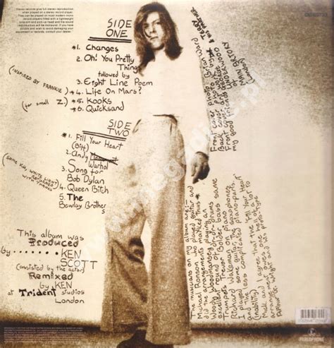 DAVID BOWIE Hunky Dory EU Remastered 180g Press BOWIE DAVID