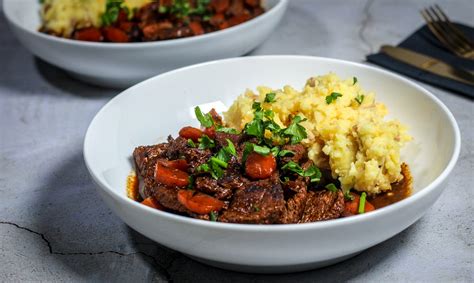 Beef Stew With Mashed Potatoes Cooked