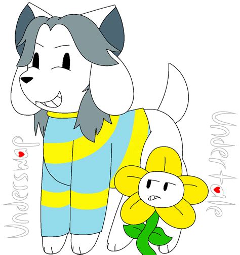 Underswap Temmie And Undertale Flowey By Trupokemon On Deviantart