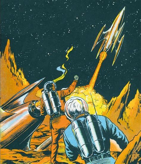 Space Art Retro Futurism Science Fiction Artwork