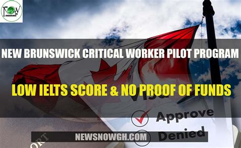 New Brunswick Critical Worker Pilot Program Low Ielts Score