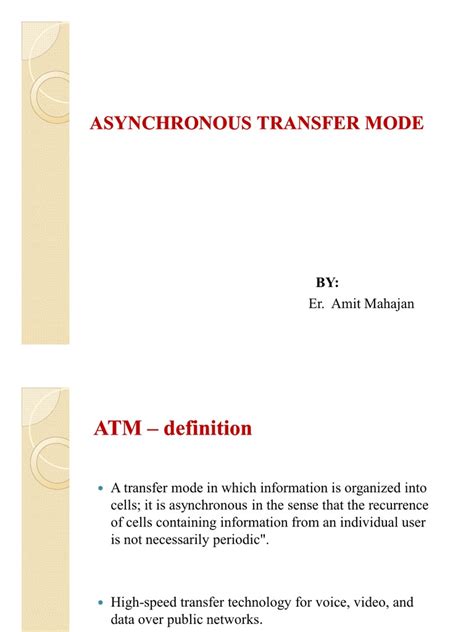 Asynchronous Transfer Mode Pdf Asynchronous Transfer Mode