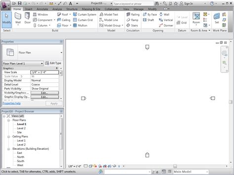 Module 2 Unit 5 Revit Architecture The Drawing Area 57 Off