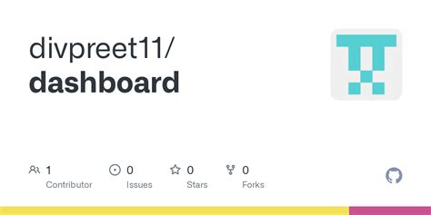 GitHub Divpreet Dashboard