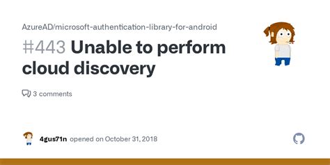 Unable To Perform Cloud Discovery Issue Azuread Microsoft Authentication Library For