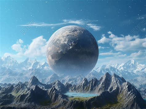 Ai科技三维建模地球场景图背景图片下载 觅知网