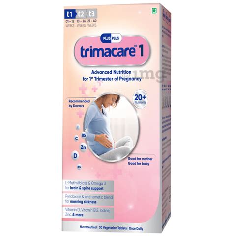 Trimacare 1 Prenatal Multivitamins With Omega 3 And L Methylfolate Tablet