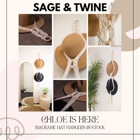 Beautiful Macrame Hat Hanger Designs You Need To Try Sage And Twine