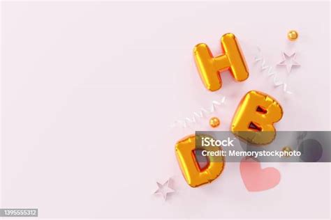 인사말 카드 포스터 또는 배너를위한 생일 축하 디자인 모형 및 템플릿 3d 일러스트 레이 션 기념일에 대한 스톡 사진 및 기타 이미지 Istock