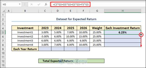 How To Calculate Expected Return In Excel 3 Suitable Ways