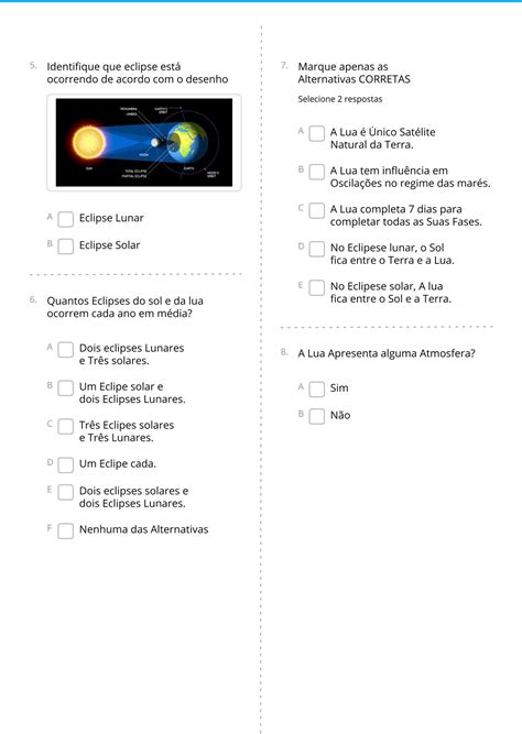 FÓRMULA GEO Atividade A Lua